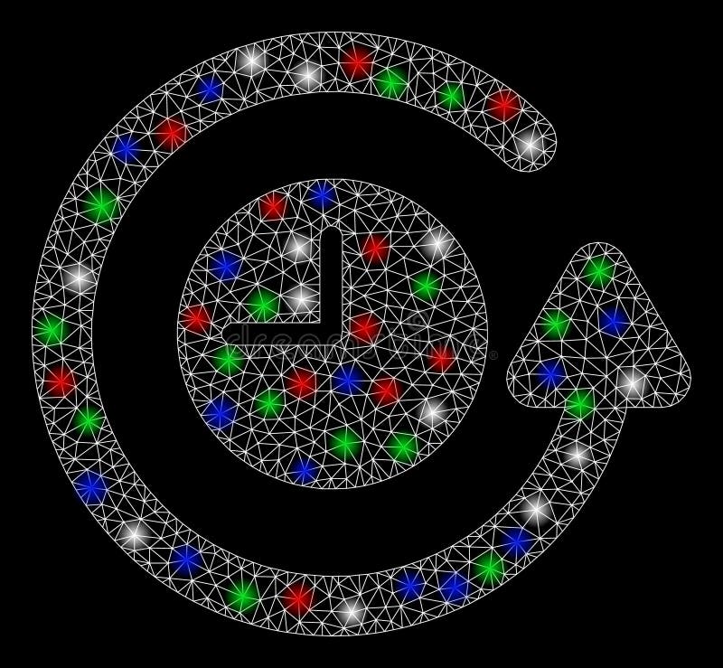 Bright Mesh Wire Frame Restore Clock with Light Spots Stock ...