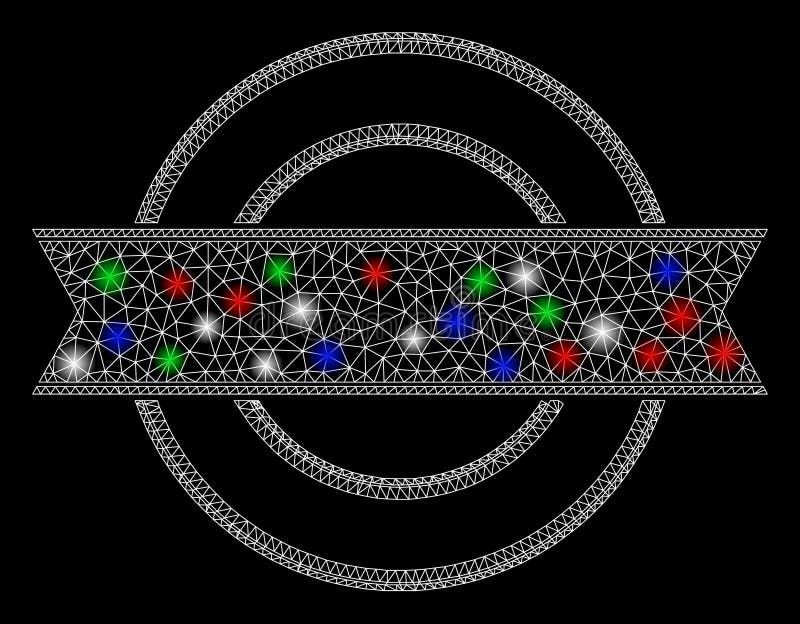 White Wireframe Ribbon Stock Illustrations – 181 White Wireframe Ribbon ...