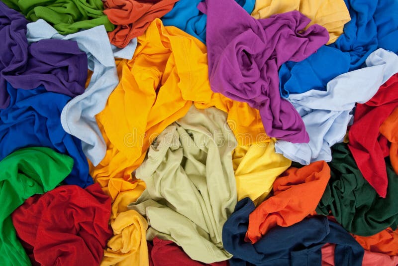 Bright Messy Clothing Background Stock Image - Image of background ...