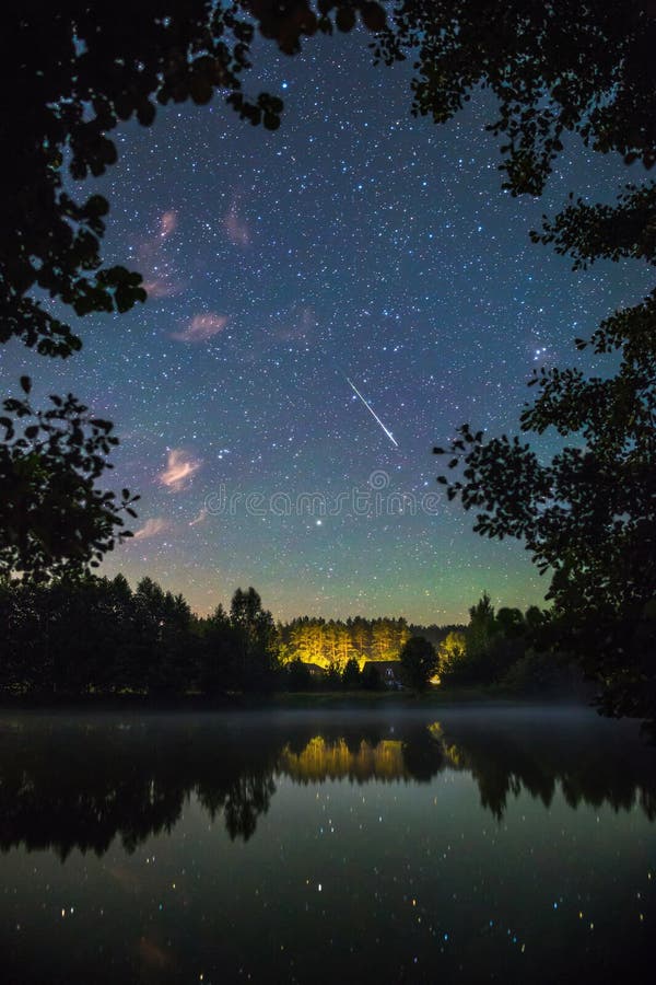 Bright meteor stock photo. Image of bolide, space, dark - 156715662