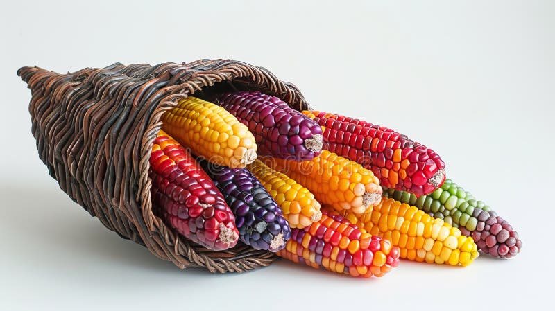 Bright and Minimalistic Cornucopia Design on White Background for ...