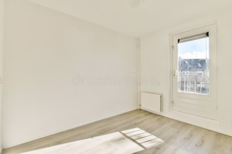 Bright and Minimalistic Room Interior Stock Image - Image of clean ...