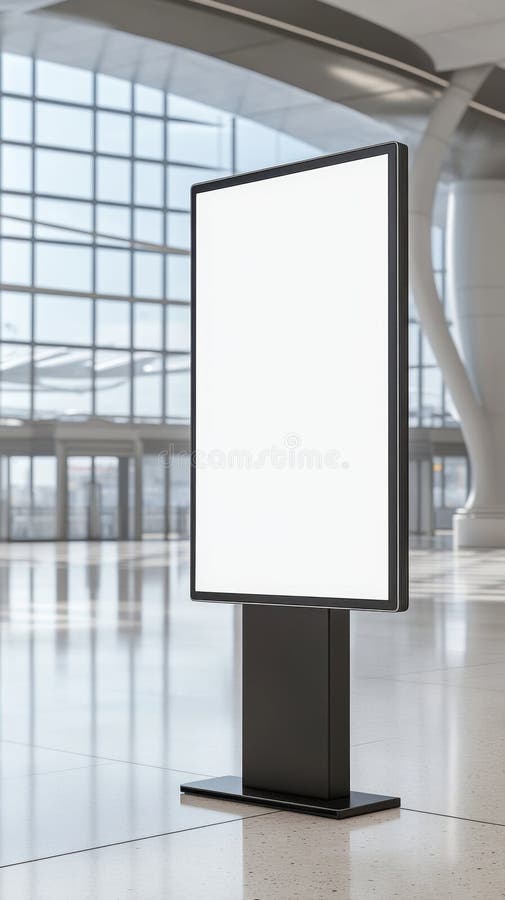 Bright modern ad display stock image. Image of communication - 374035391