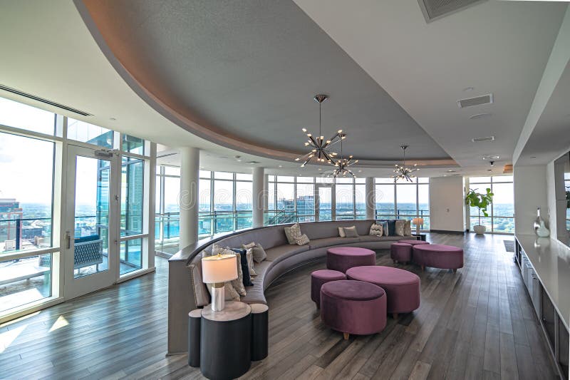 Bright Modern Building Indoor Interior Editorial Photo - Image of floor ...