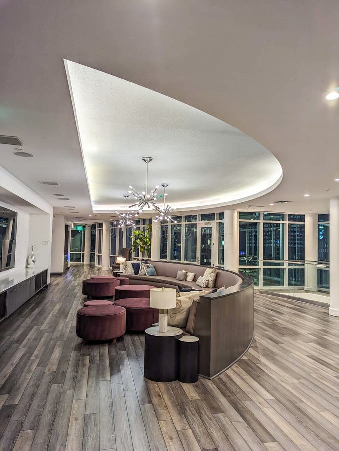 Bright Modern Building Indoor Interior Stock Image - Image of house ...