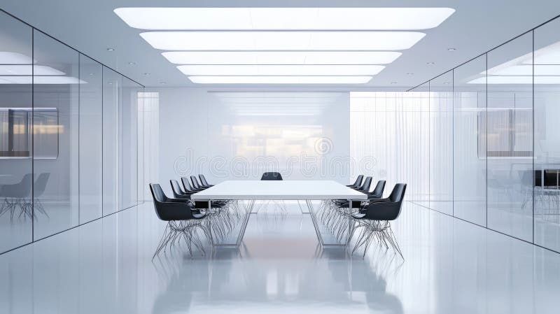 Bright Modern Conference Room, Clean and Professional Stock ...