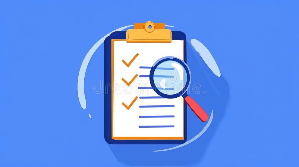 A Bright and Modern Flat Design with a Stylized Blue Document Icon ...