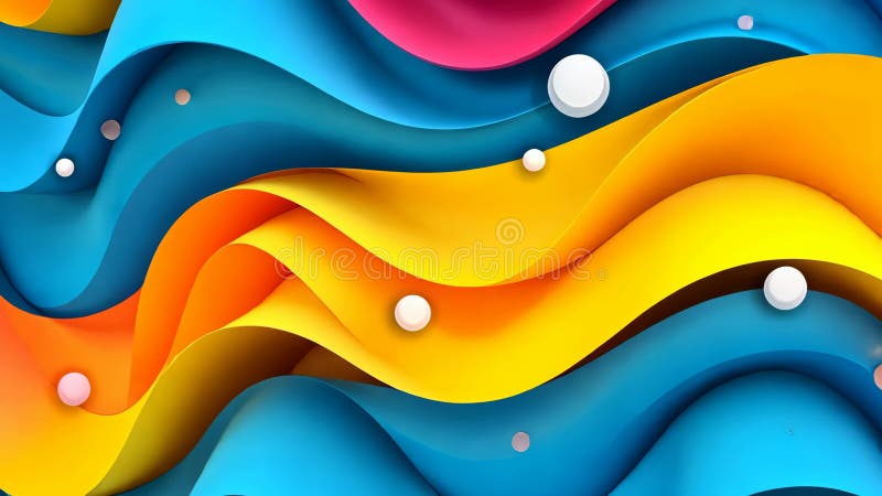 Vibrant Abstract Poster Featuring a Colorful Gradient and Playful ...