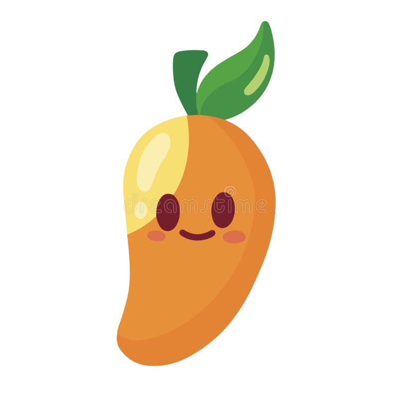 Bright and Modern Flat Style Mango Vector Elements Stock Illustration ...