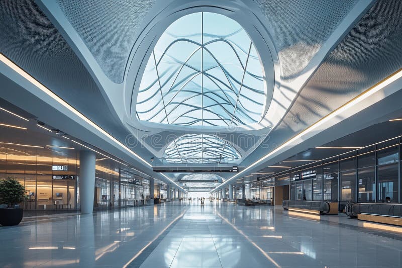 Bright and Modern International Terminal Showcasing Unique ...