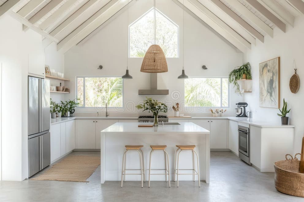 Bright, Modern Kitchen with Open Space and Natural Light, Featuring ...
