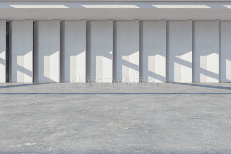 Bright Modern Room Interior with Glass Ceiling, Sunlight and Shadows ...