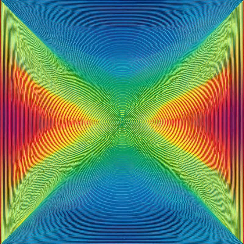 Moire Interference Effect in Vibrant Optical Colors Stock Illustration ...