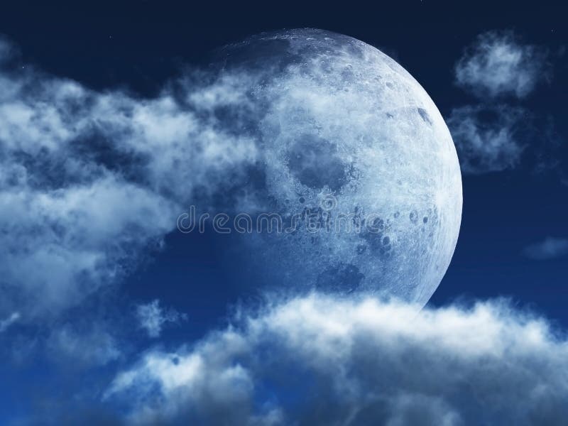 Bright Moon stock illustration. Illustration of night - 11665280