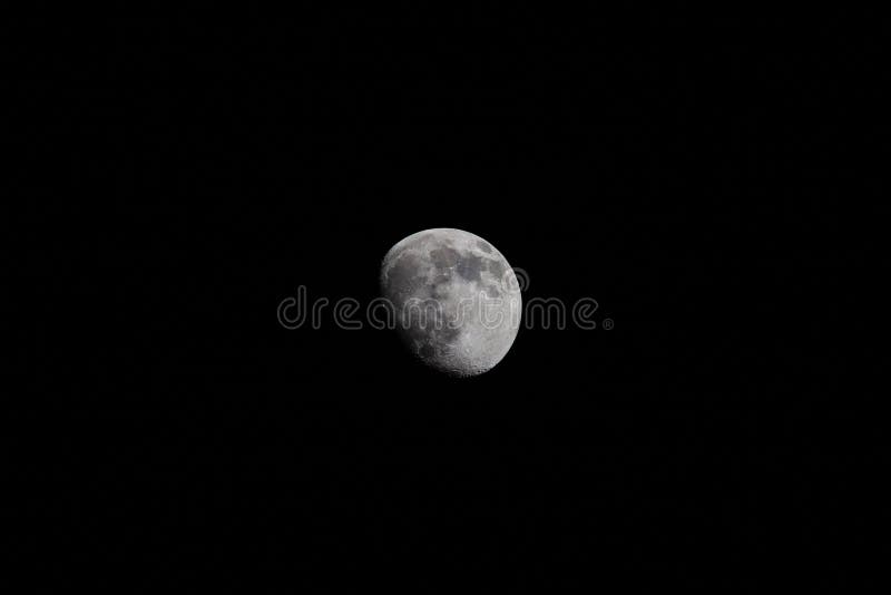Bright Moon Disk on Dark Sky Stock Photo - Image of moonshine, lunar ...