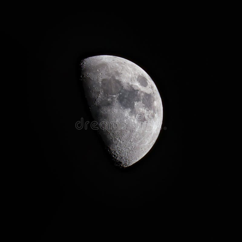 Bright Moon in the Sky during Night Time Stock Illustration ...