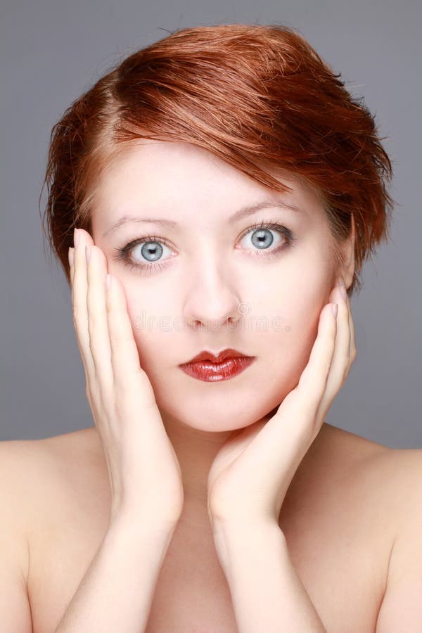 Bright Morning Closeup Portrait Of Beautiful Woman Stock Image Image