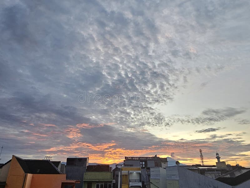 A Bright Morning after Rain at Night. Stock Photo - Image of morning ...