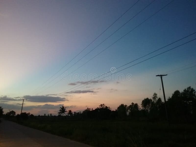 Bright morning sky stock photo. Image of morning, blue - 104366664