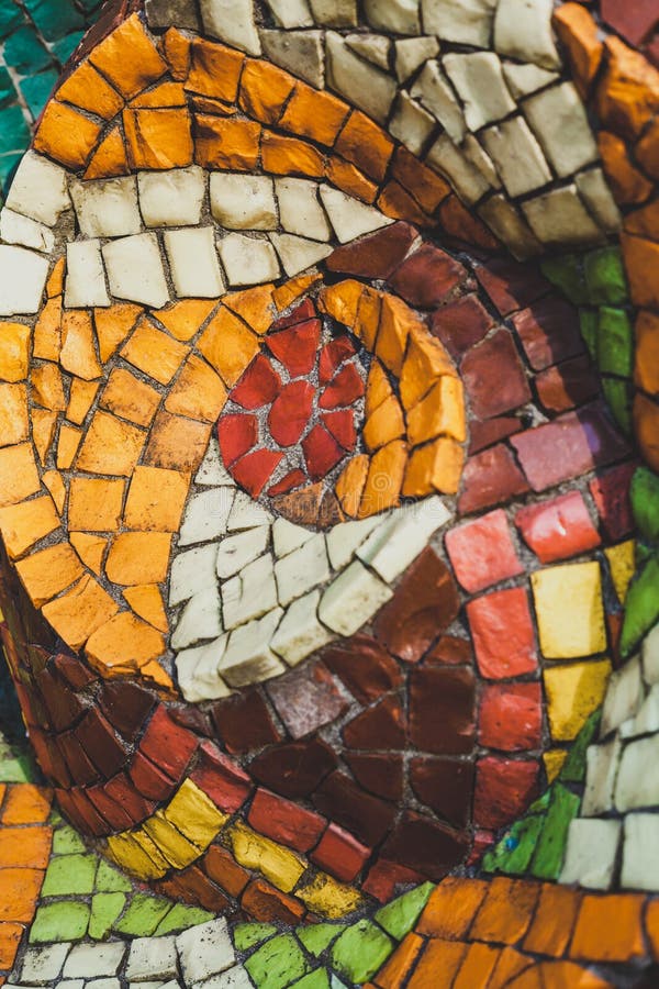 Bright Mosaic of Abstract Type Stock Illustration - Illustration of ...