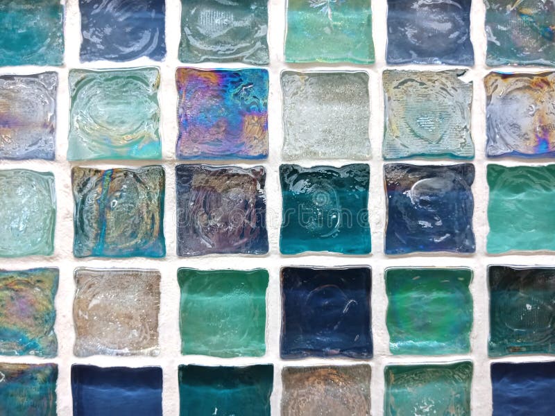 Bright Mosaic Texture of Wall Tiles. Stock Image - Image of backdrop ...
