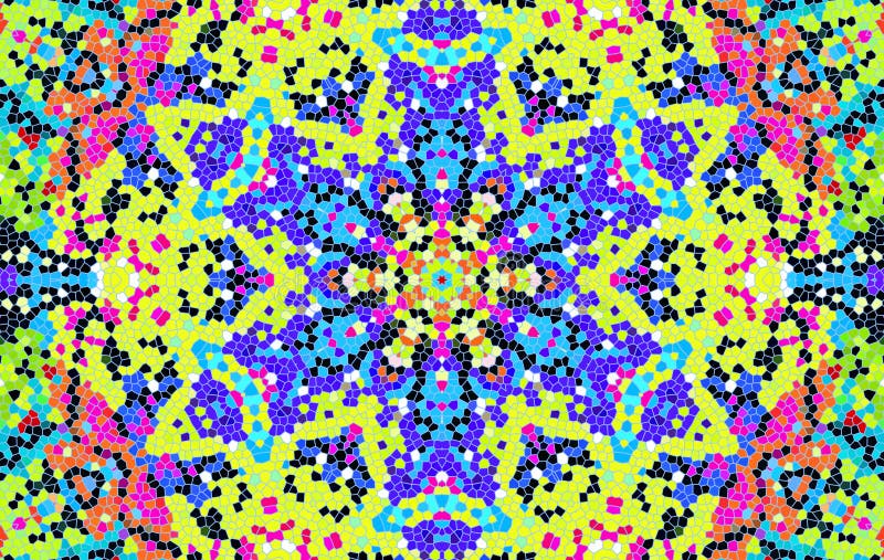 Bright Multi-color Mosaic Pattern Stock Illustration - Illustration of ...