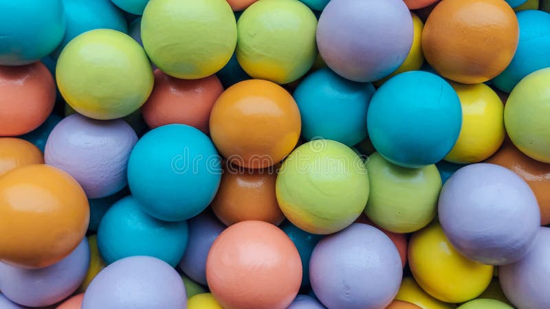 Bright Multi-colored Balls for the Pool for Childrens Games.Toys for ...