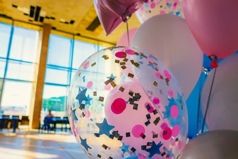 Bright Multi-colored Balloons for the Holiday Stock Image - Image of ...