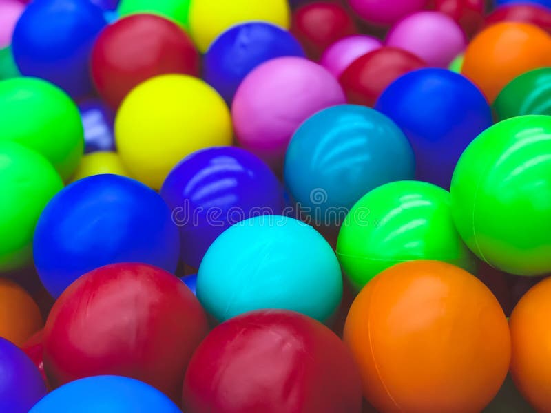 Bright Multi-colored Balls for the Pool for Childrens Games.Toys for ...