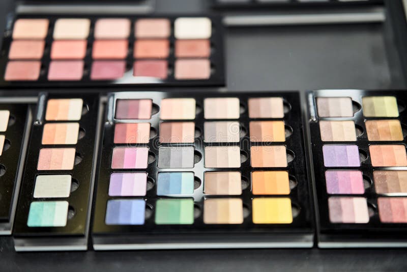 Bright Multi-colored Eye Shadow. Professional Makeup for Make-up ...