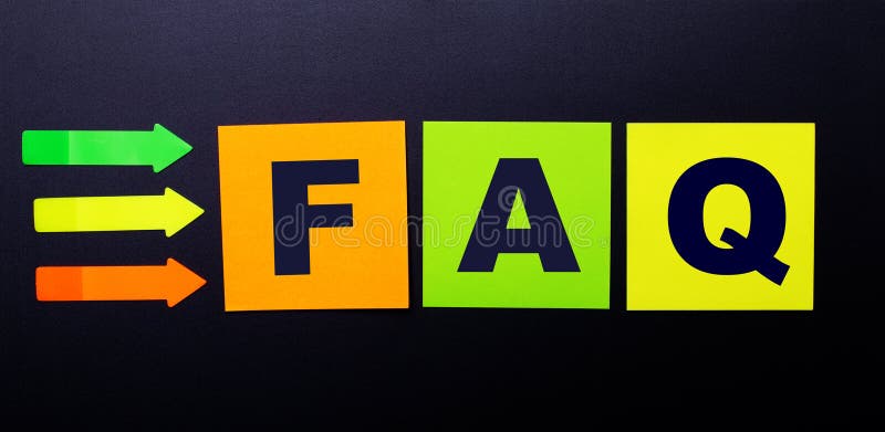 Bright Multi-colored Paper Stickers on a Black Background with the Text ...