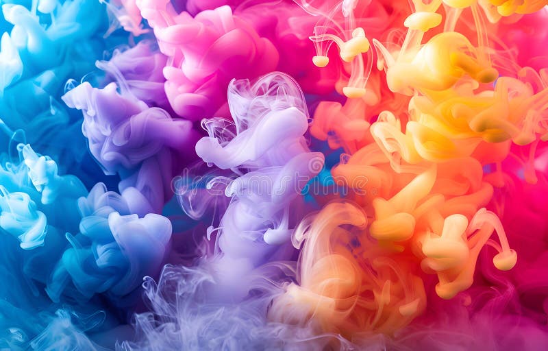 Bright multi-colored smoke stock image. Image of wallpaper - 321705373