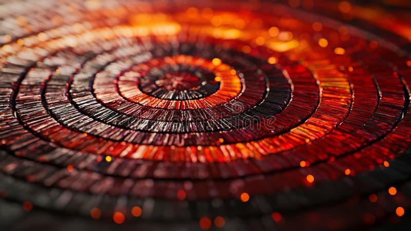 Bright, Multi-hued Patterns of Interwoven Circles and Lines Merge ...