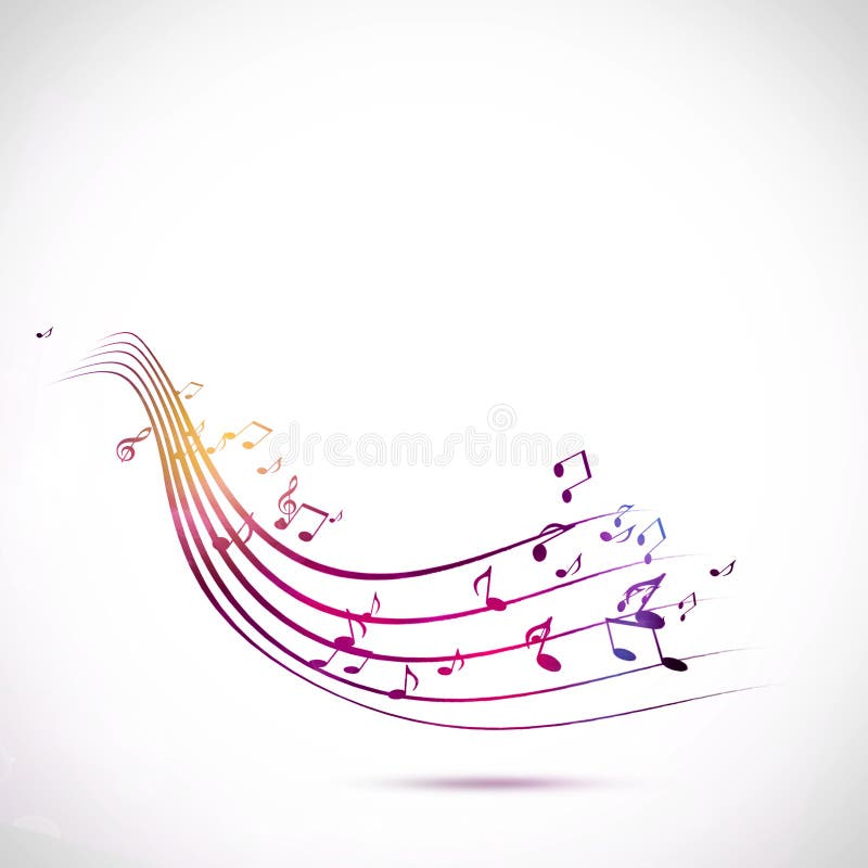 Bright Multicolor Music Notes Stock Illustrations – 141 Bright ...