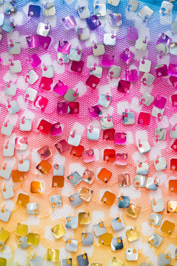 Bright multicolor sequin stock image. Image of funky - 77667977
