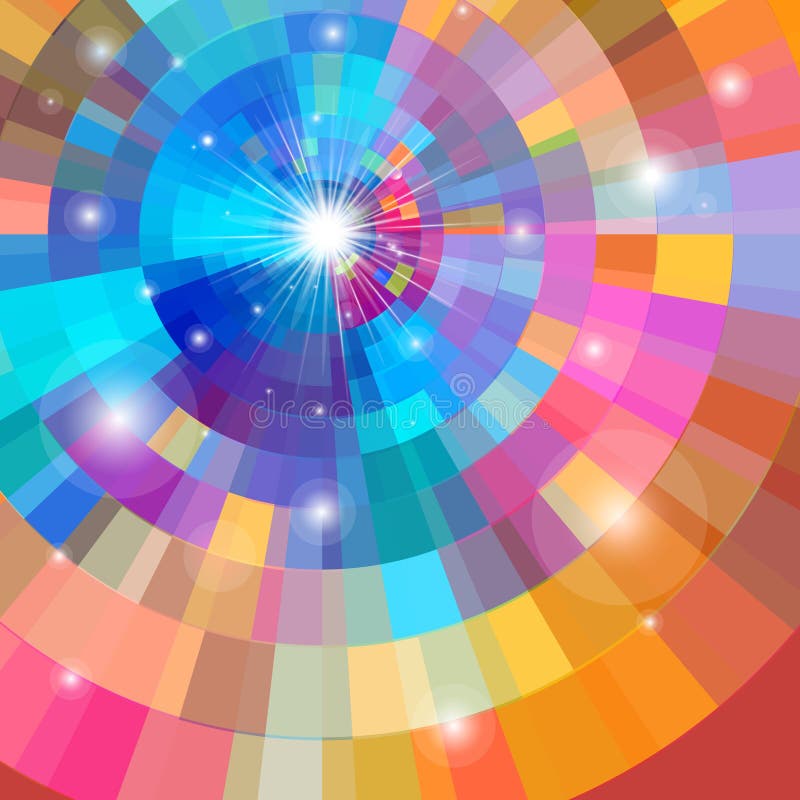 Abstract Colorful Background with Sun Stock Illustration - Illustration ...