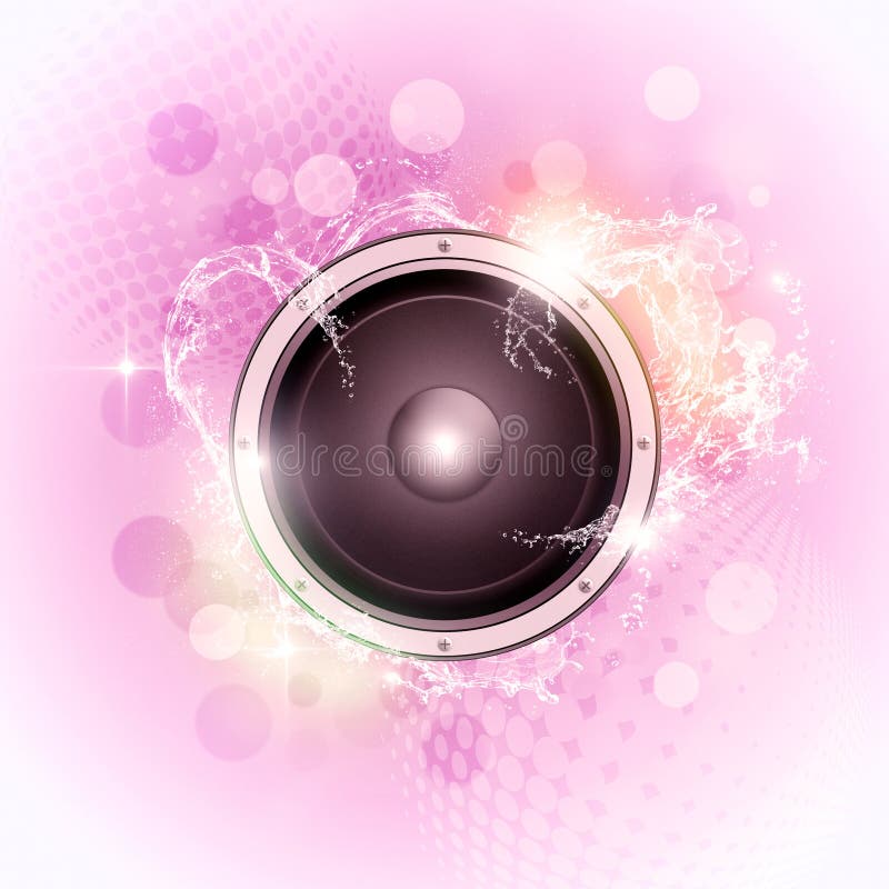 Bright Music Background stock illustration. Illustration of clubbing ...