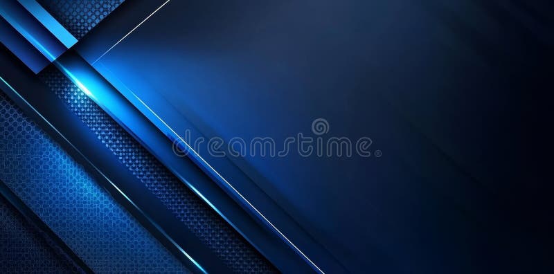 Bright Navy Blue Dynamic Abstract Background with Diagonal Lines. Light ...