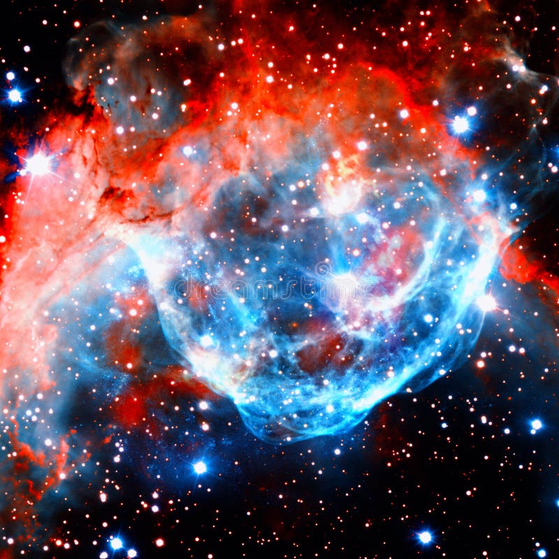 Bright Nebula with Stars in Outer Space Elements of this Image Furnished by NASA Stock Image ...