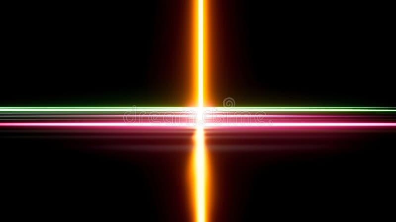 Bright Neon Cross Light Beams Stock Photos - Free & Royalty-Free Stock ...