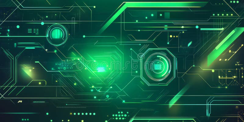 A Bright Neon Green Background with Abstract Angular Shapes that Create ...