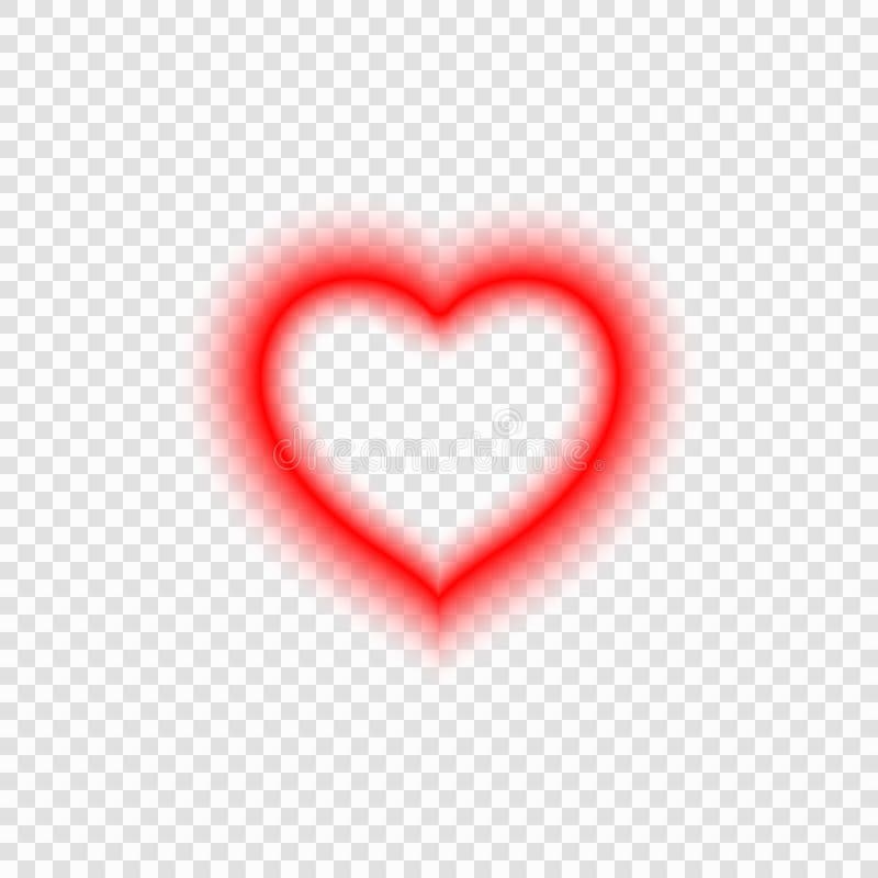 Bright neon heart stock illustration. Illustration of light - 171586215