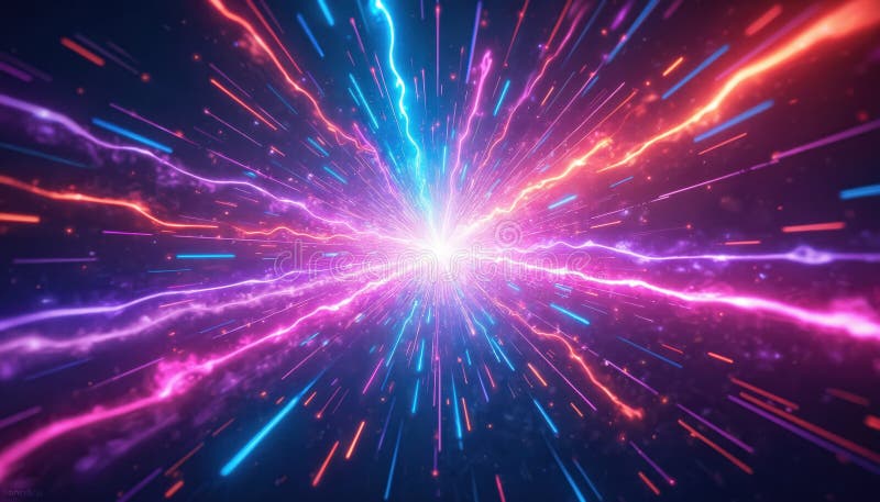 Cosmic Energy Burst Pink Blue Plasma Explosion Stock Photos - Free ...