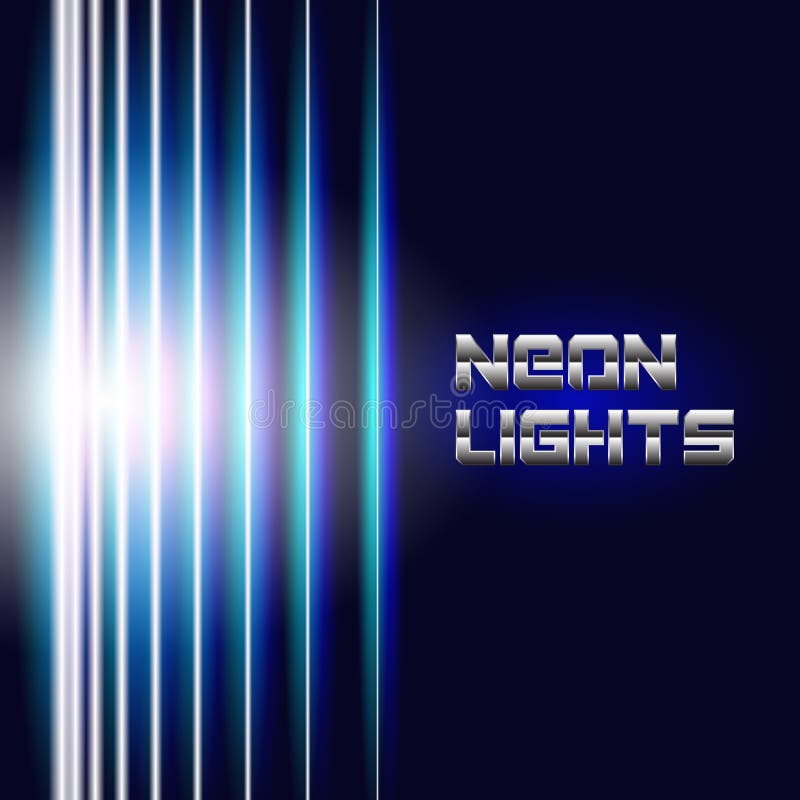 Bright Neon Lines Background Stock Vector - Illustration of computer ...
