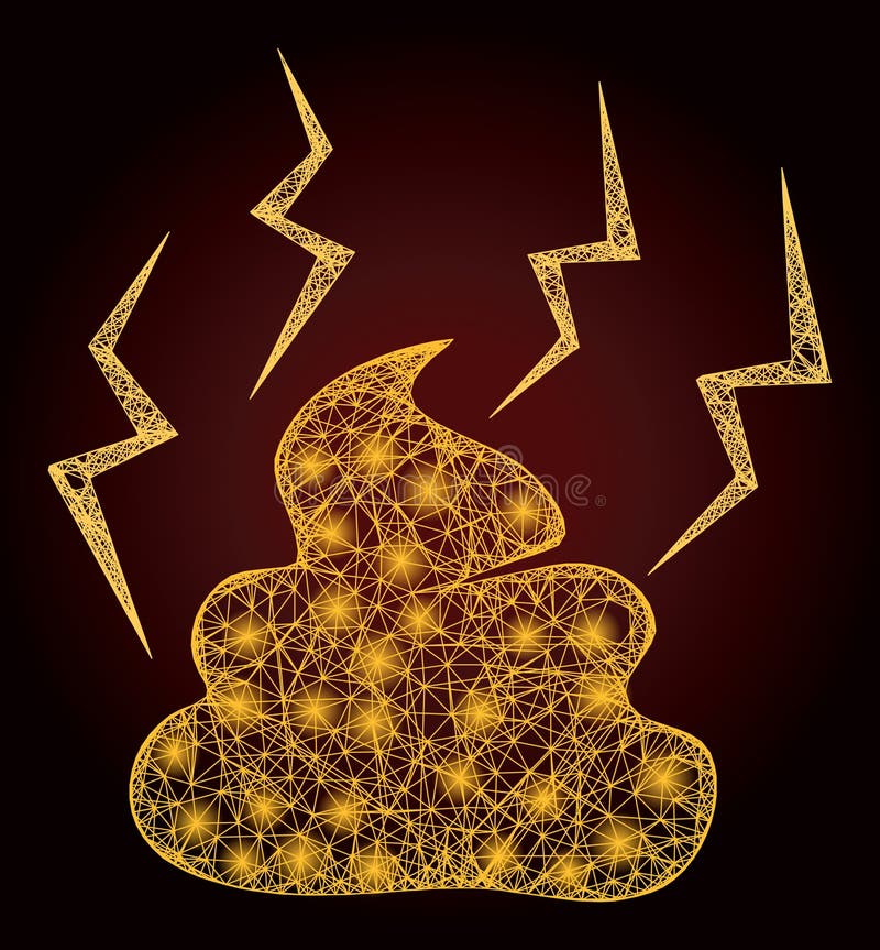 Bright Net Mesh Fetid Shit with Glare Spots Stock Vector - Illustration ...