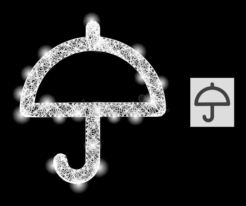 Bright Net Mesh Umbrella with Glare Spots Stock Vector - Illustration ...