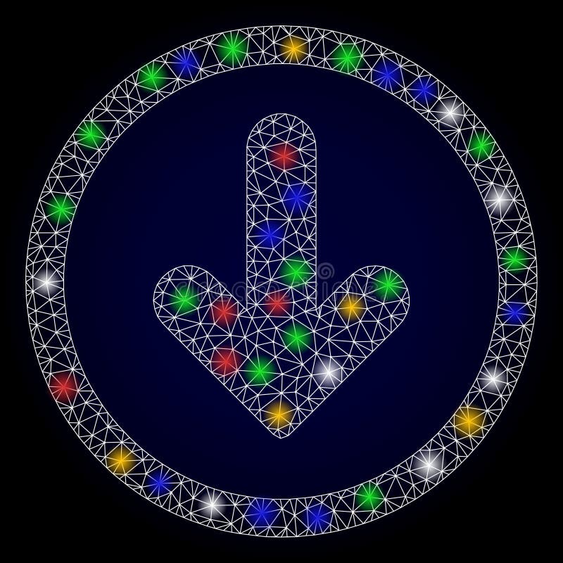 Bright Network Down Pointer with Colorful Light Spots Stock Vector ...