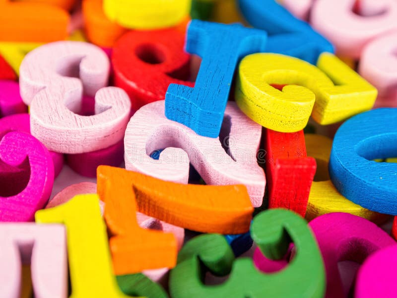 Bright Numbers on a Neutral Background, Creating an Eye-catching Visual ...