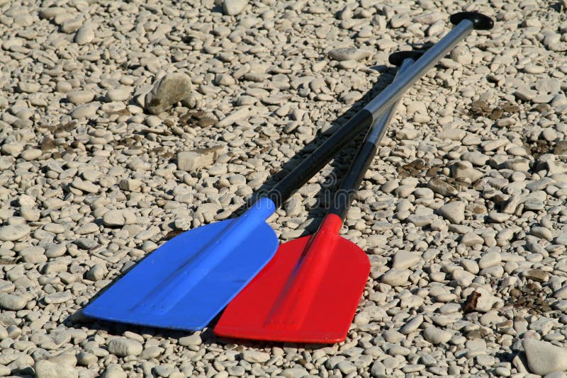 Bright oars stock image. Image of river, oars, rafting - 15853807
