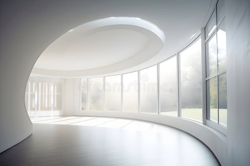 Bright Open Plan Interior, Illustration Ai Generative Stock ...